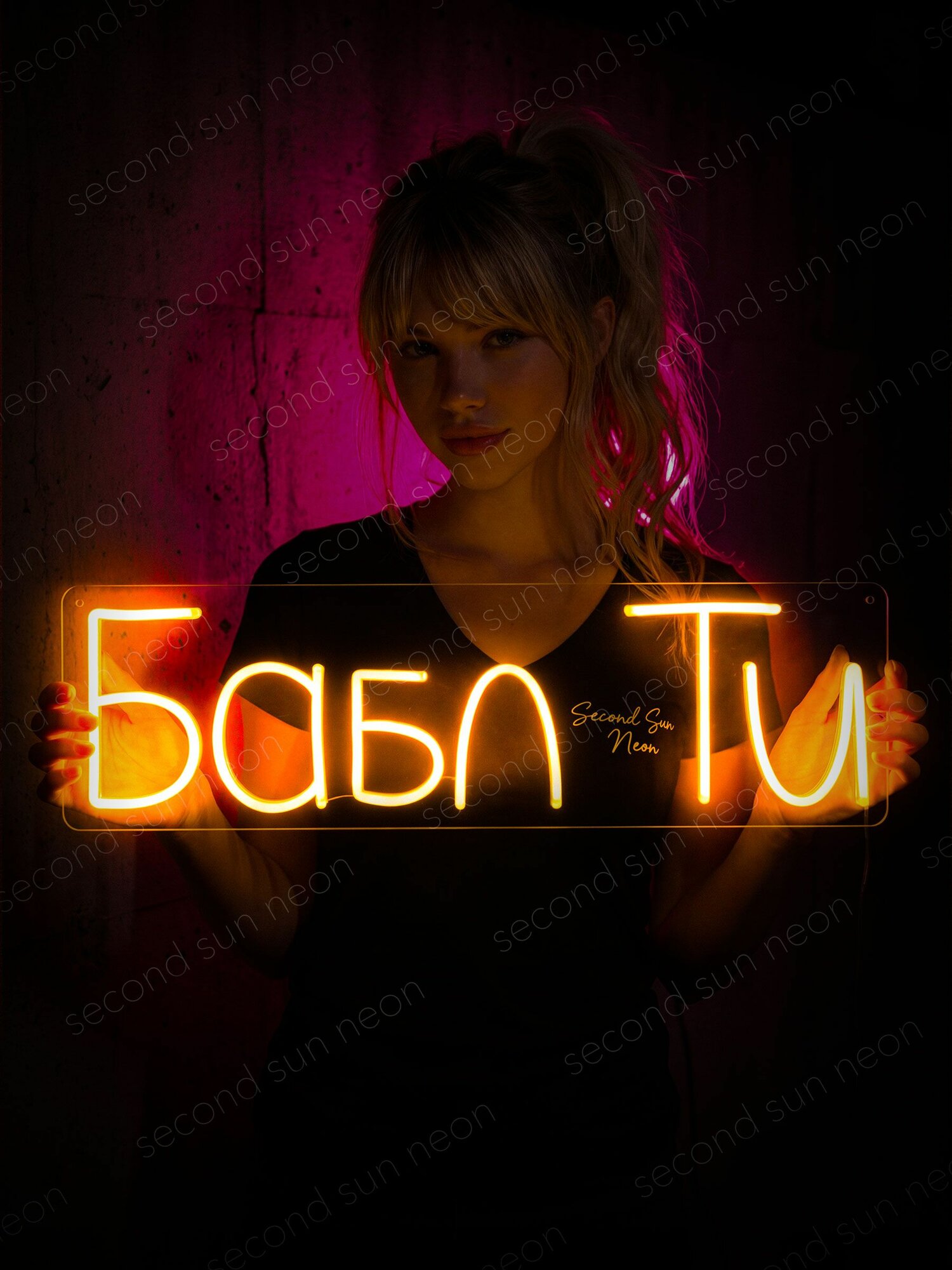 Неоновая надпись Bubble Tea — фото 1