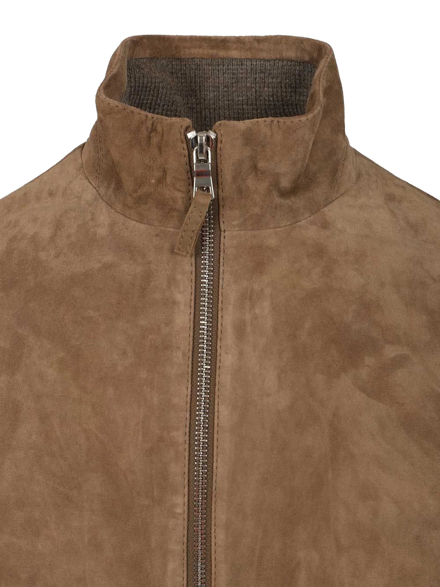 Куртка al duca d'aosta Suede zip-up jacket, размер 54, brown — фото 1