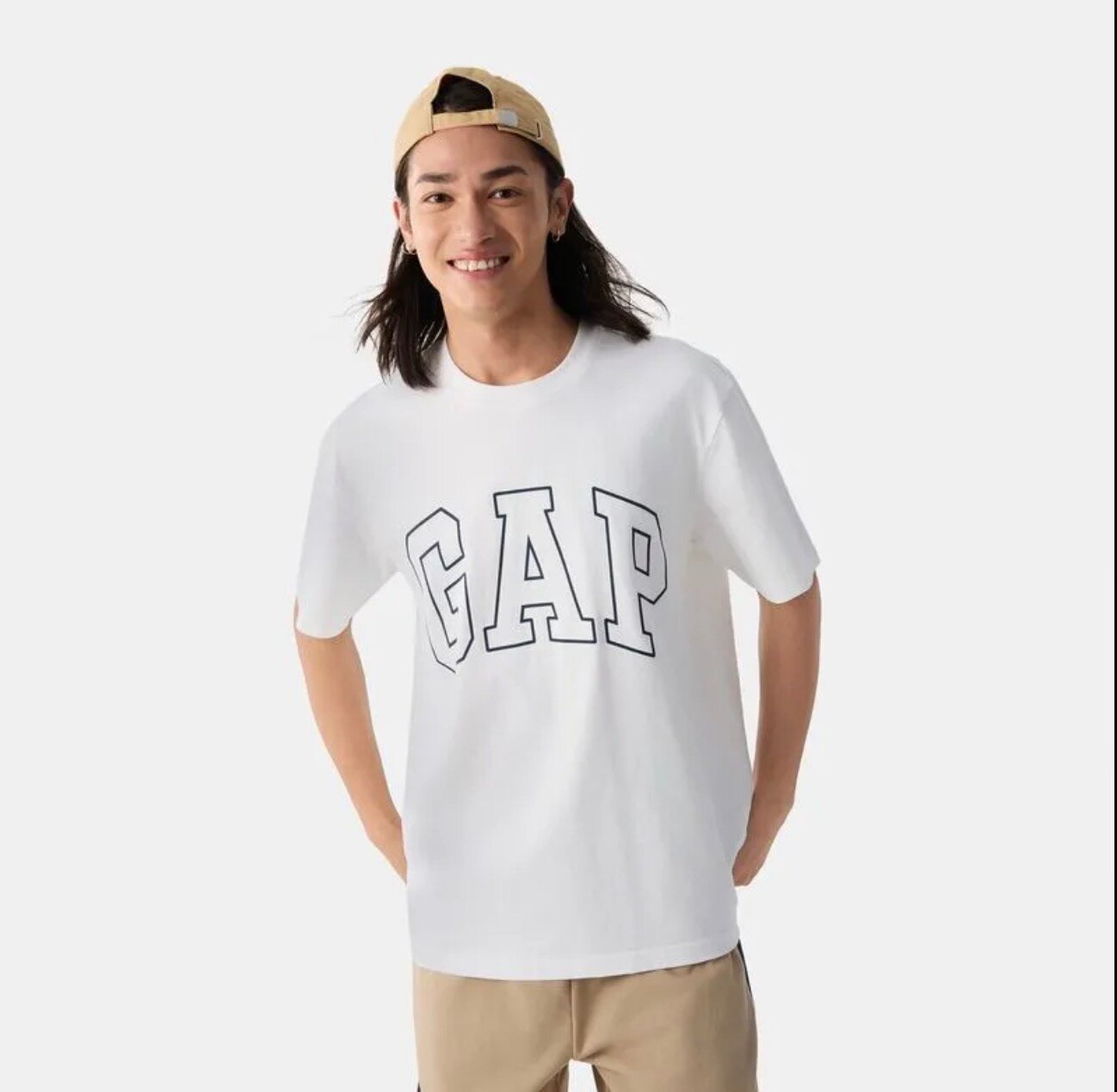 Футболка GAP Gap, размер M, white — фото 1