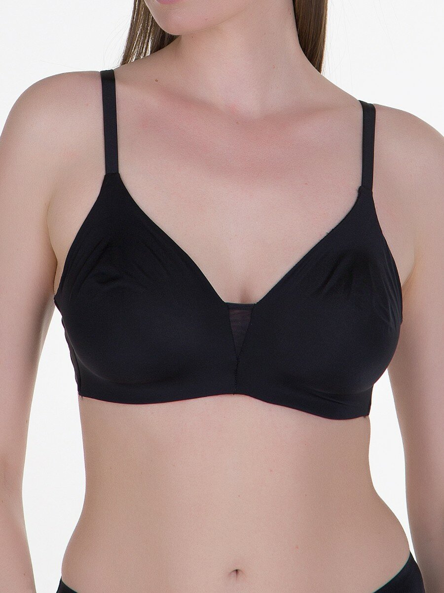 Женский бюстгальтер мягкий черный OROBLU PERFECT FIT VOBT01586 2D (75D)