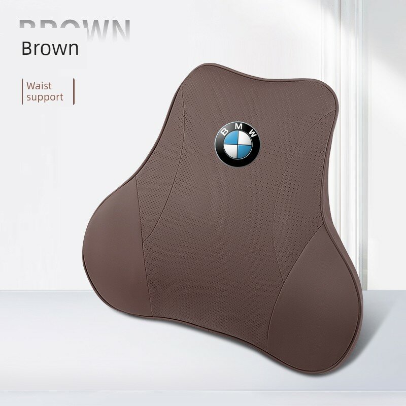 BMW Подушка для поясницы с памятью и нубуком, коричневая, для BMW 3 Series 5 Series 1 Series 7 Series 4 Series X1 X3 X4