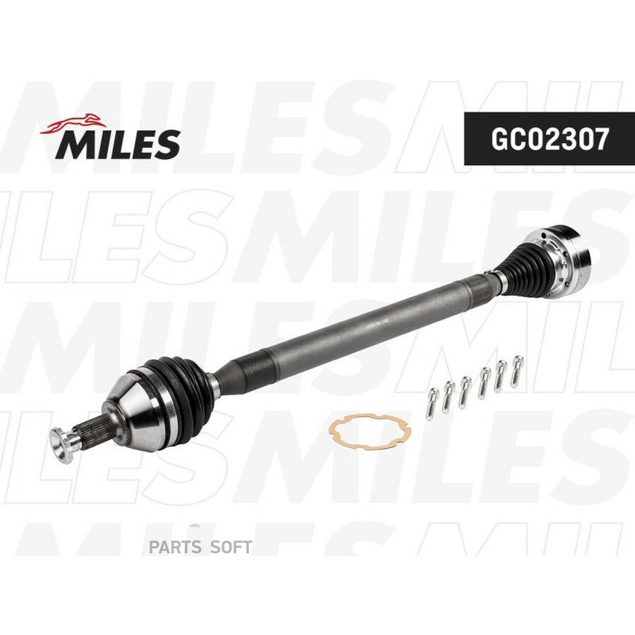 MILES GC02307 Привод в сборе VW POLO SEDAN RUS 10- 1.6i 105HP MT прав. ()