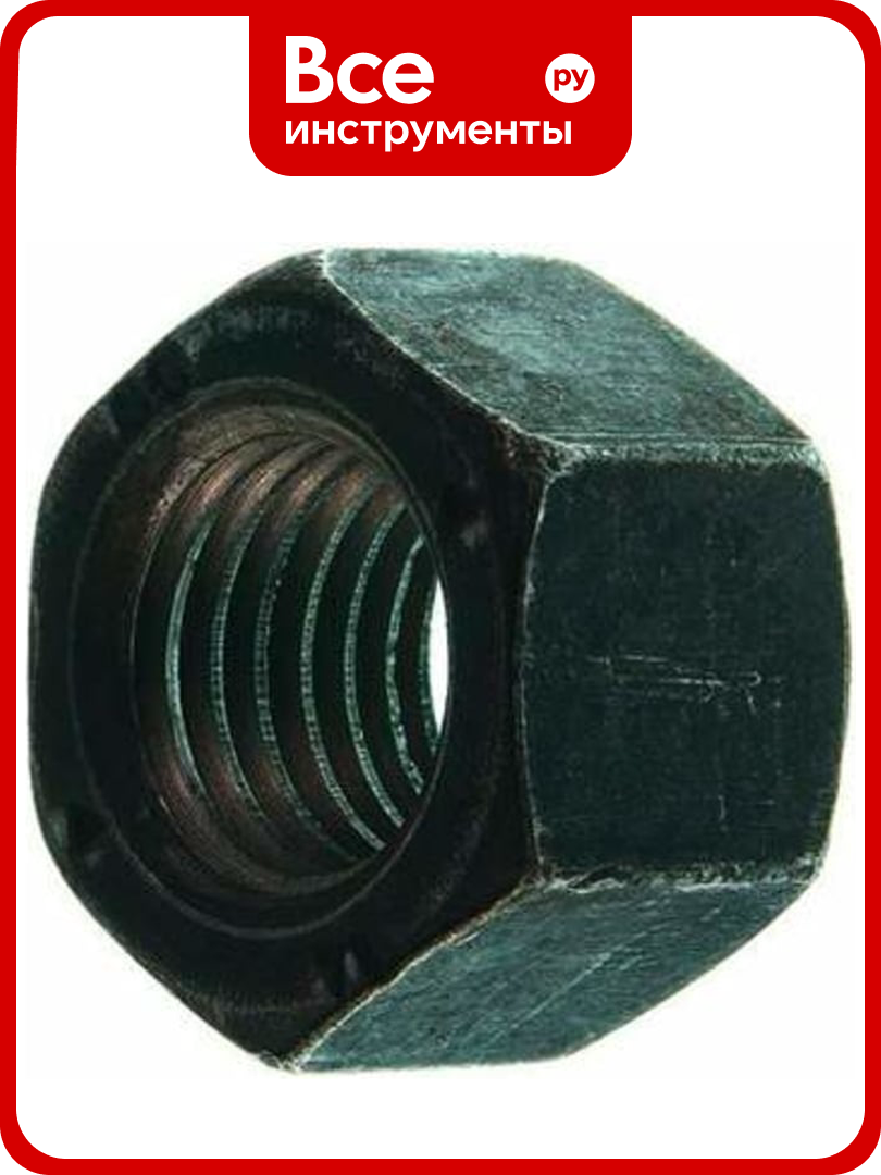 Высокопрочная гайка Insparion М20, ГОСТ Р52645-2006, к. п. 10 ХЛ, 10 шт С1-00002995, из стали, правосторонняя резьба