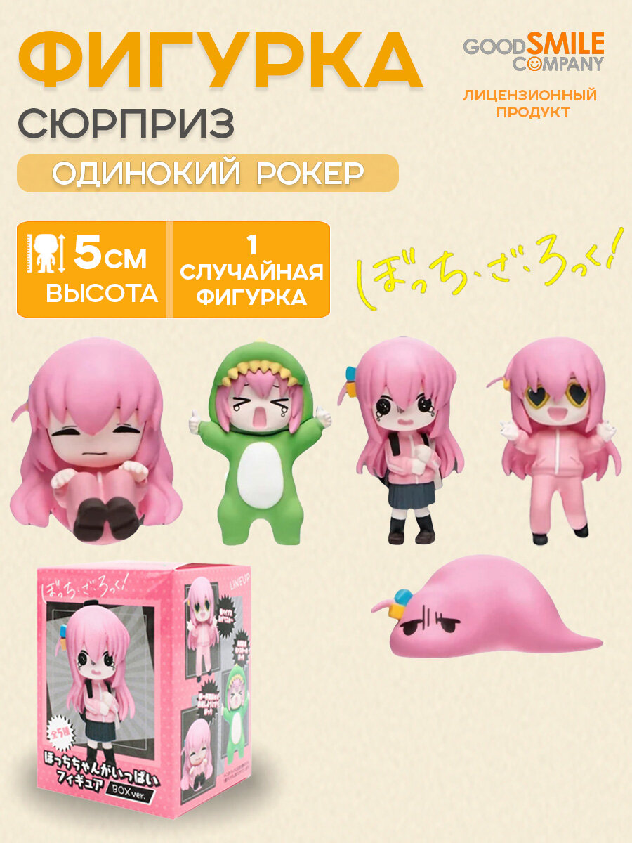 Фигурка Anime Bocchi The Rock! blind box 5см. 1шт. 4571598670174