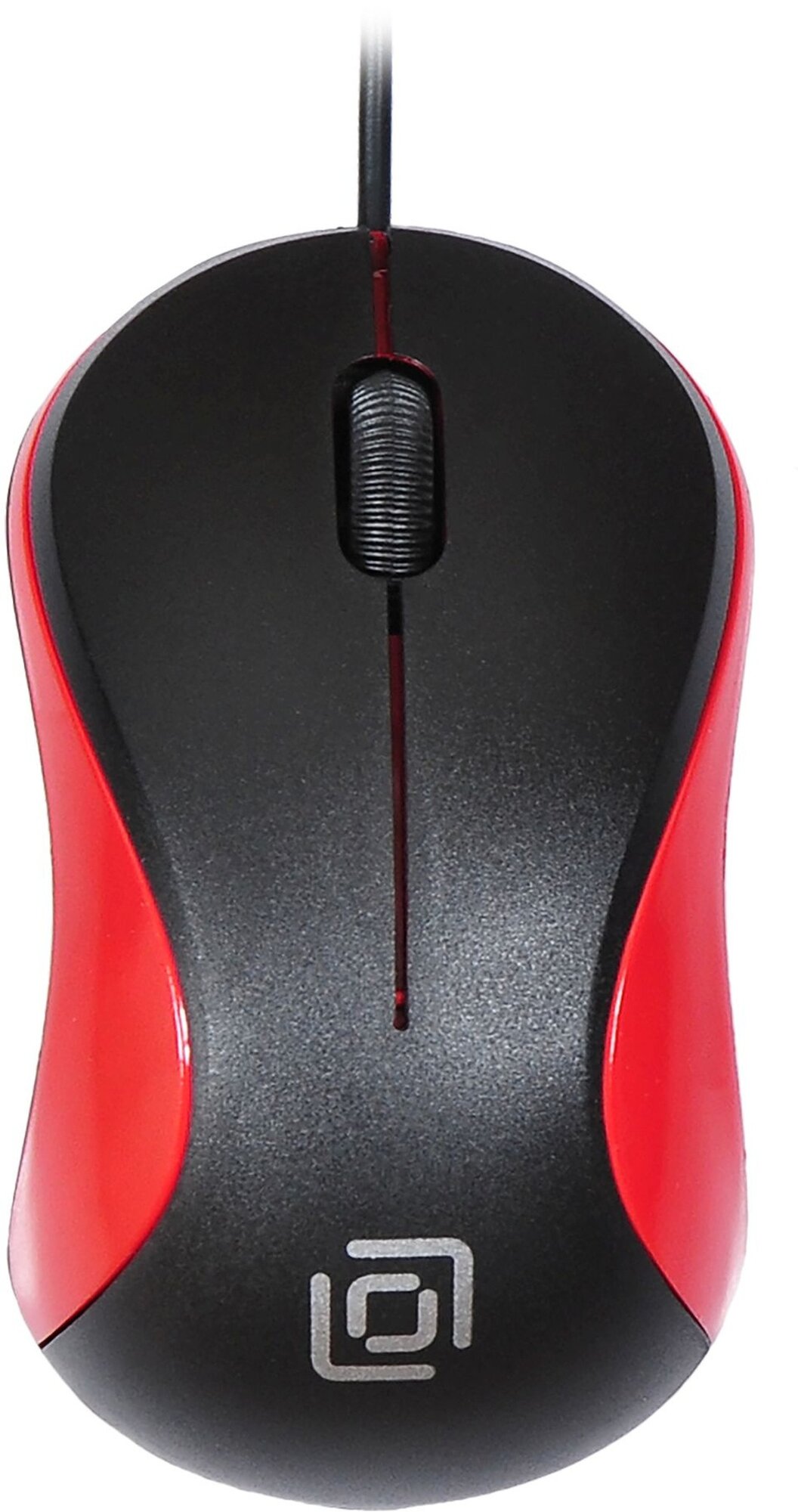 Мышь Оклик 115S черный/красный оптич. 1200dpi USB для ноутбука 3but (711637)