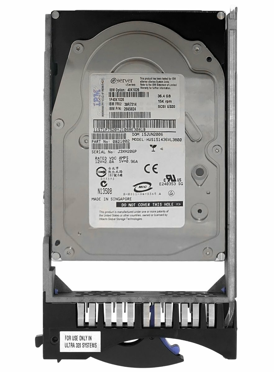 Жесткий диск IBM 36.4Gb 15000 U320SCSI 3.5" HDD 0B21002