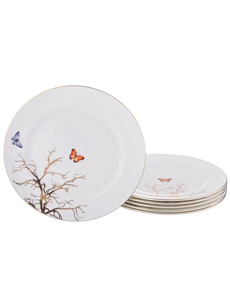 Тарелки Lefard Райские птицы, 26см, 6шт, обеденные