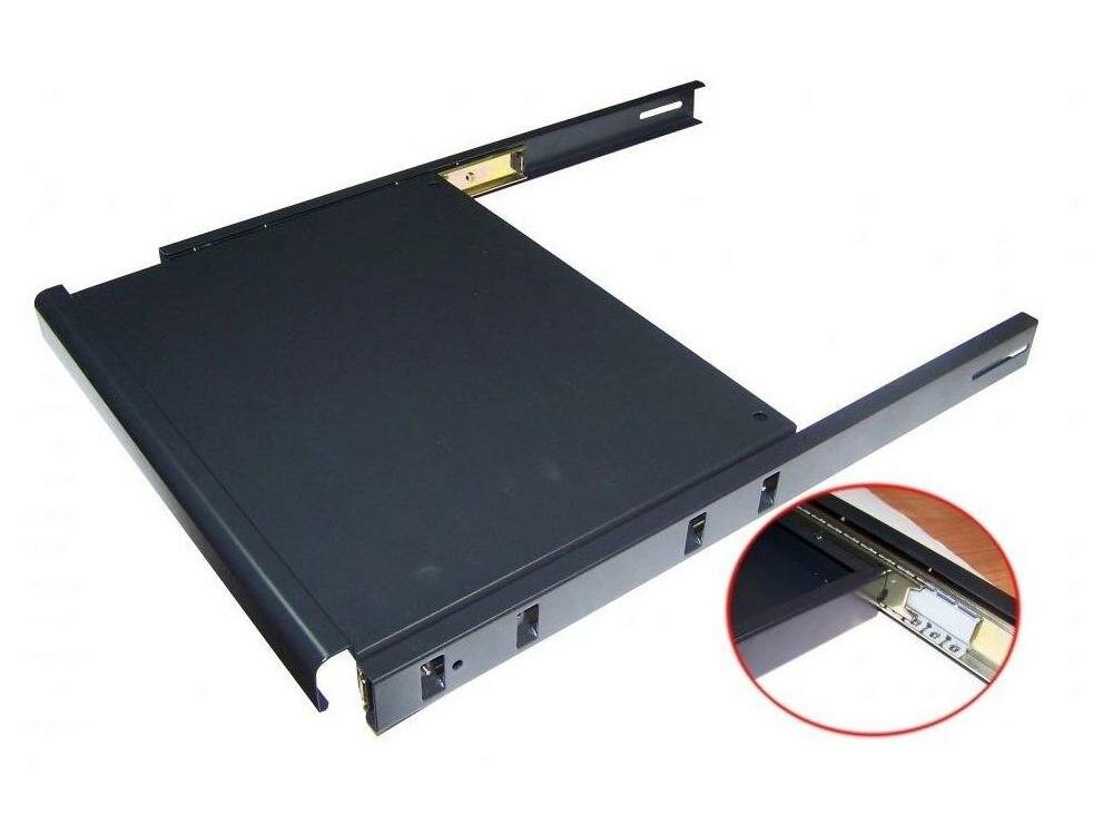 Полка выдвижная для клавиатуры Lanmaster TWT-CBB-SK-8/20 нагр:20кг. 19" черный (упак:1шт)