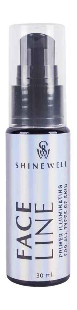 SHINEWELL Основа под макияж с эффектом сияния Primer Illuminating, 30 мл, светло-розовый