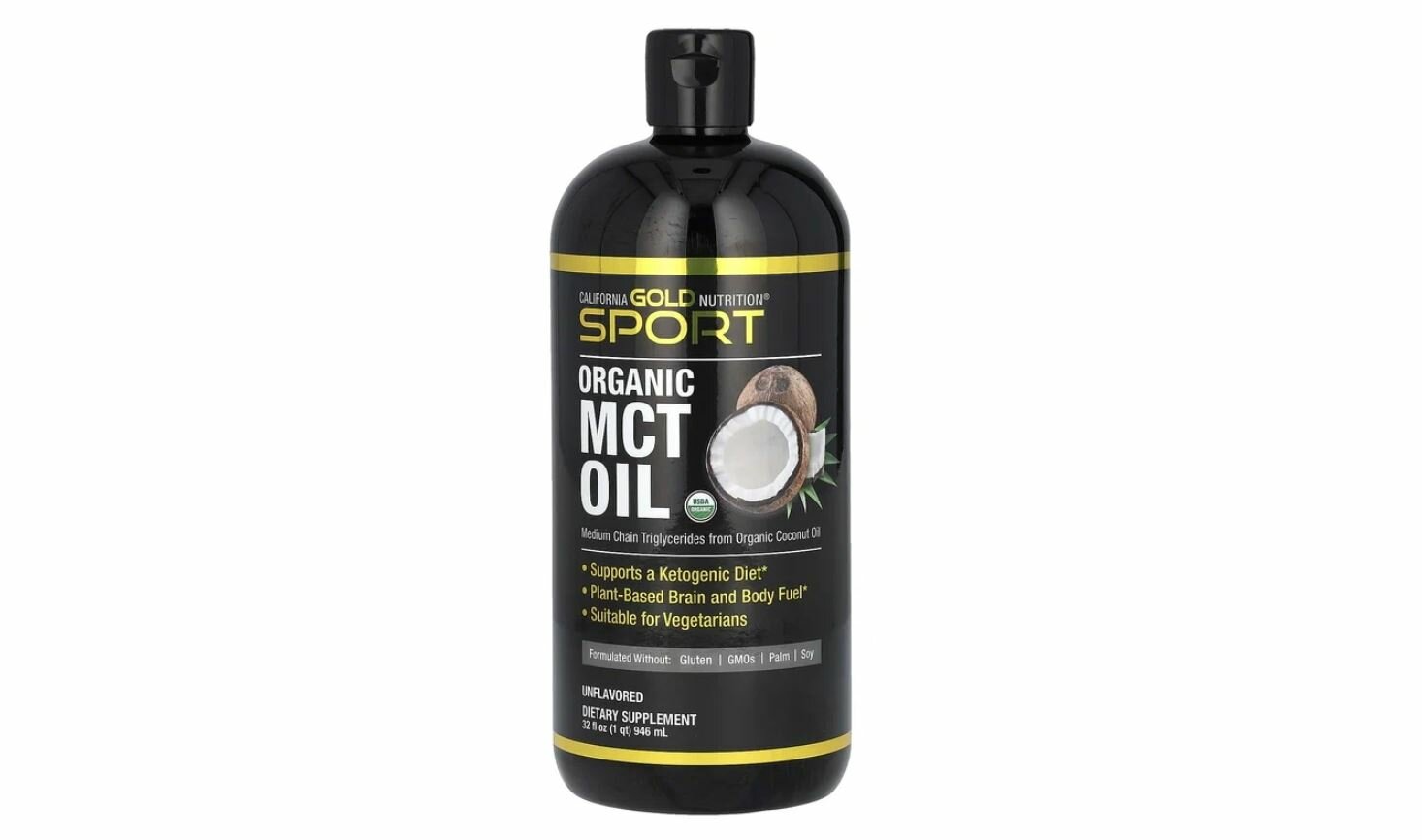 California Gold Nutrition, Organic MCT Oil, органическое масло MCT, 946 мл