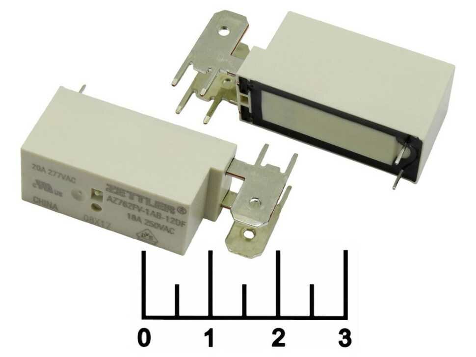 Реле =12V 18A/250V AZ762FV-1AB-12DF (7113)