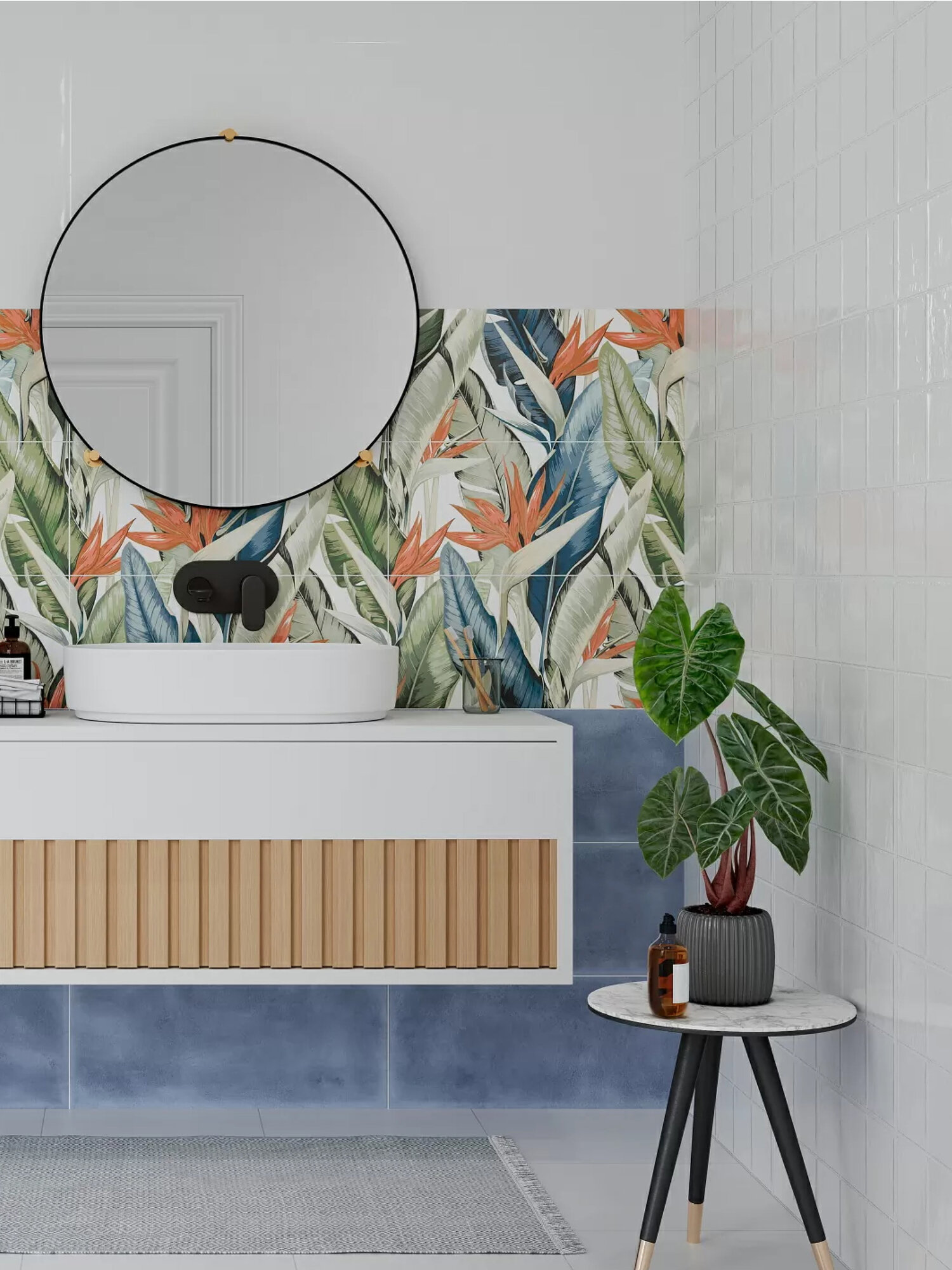 Плитка Gracia Ceramica "Манго", керамическая, белая, 25х60 см — фото 1