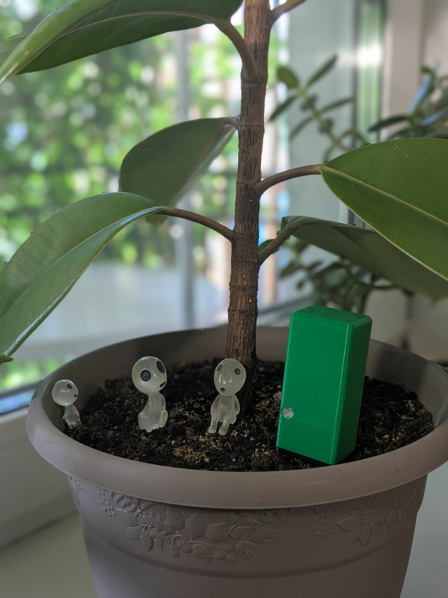 Zigbee датчик влажности почвы с усилителем для Zigbee2MQTT "Компакт". Зеленый