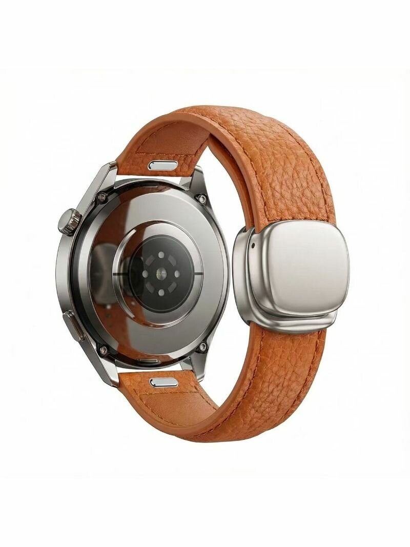 Кожаный ремешок для Huawei Watch 5/Ultimate, 22мм, магнитный, 4 цвета