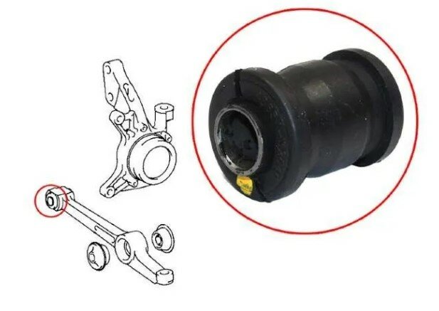 Сайлентблок SAT ST-48654-60040 рычага Toyota Land Cruiser J200 07-21, Lexus LX 07-23