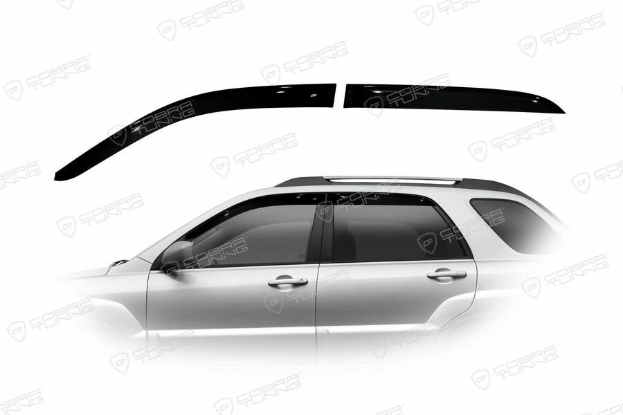 Дефлектора окон Kia Sportage II 2004-2010 для Kia Sportage II 2004-2010 Cobra tuning K11504