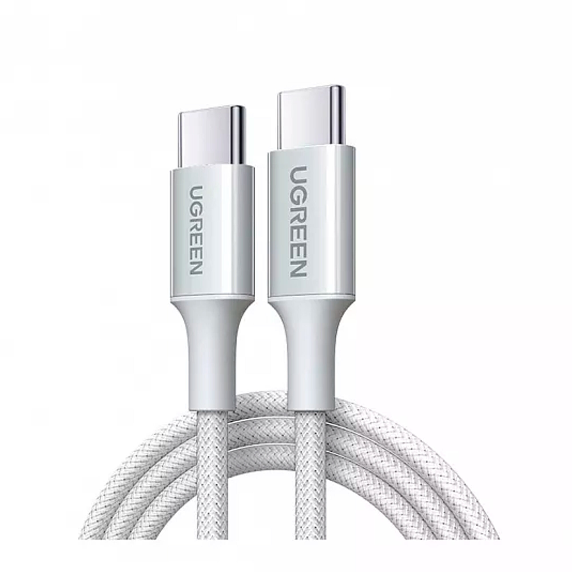 USB кабель Ugreen L502 100W PD Fast Charging Braided Cable 5A Max titan type-c/type-c 1.0m