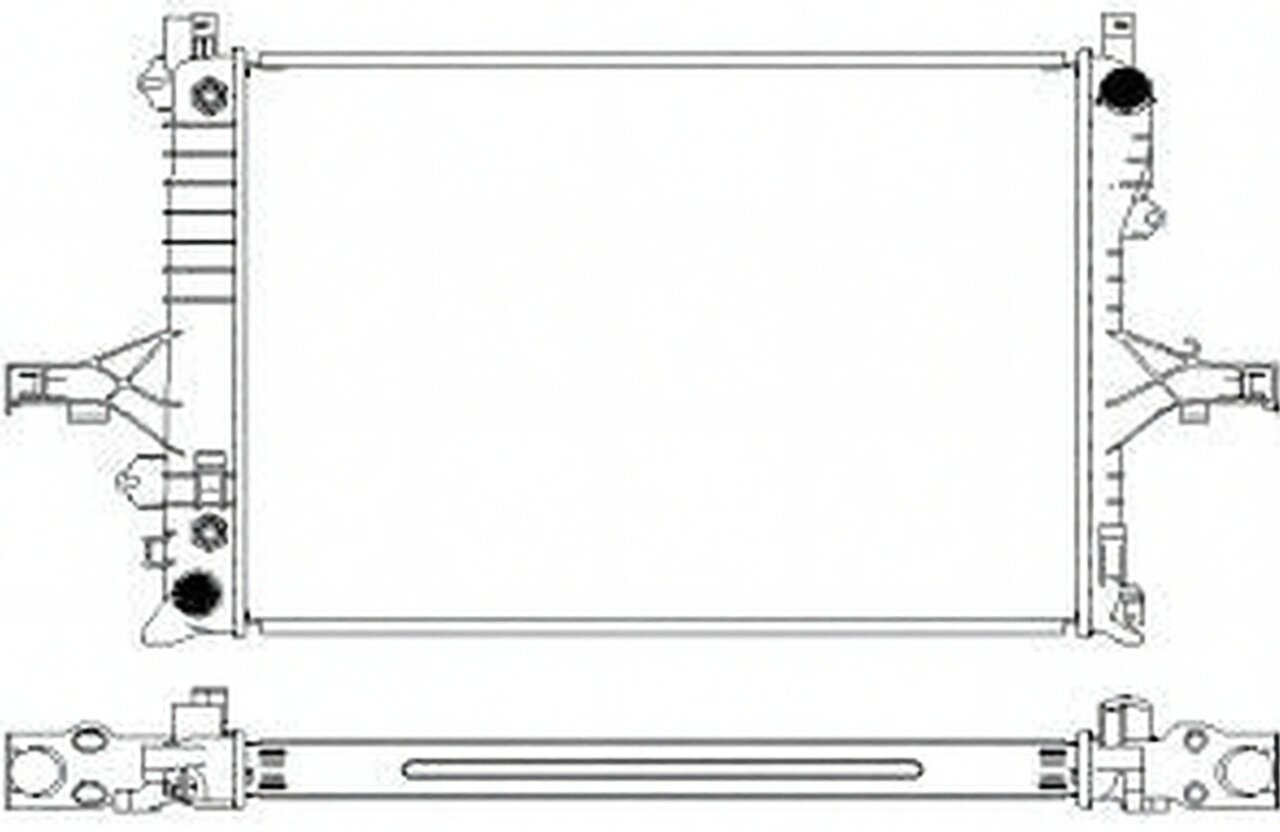 Радиатор подходит для VOLVO S80 98-06, S60 00-10, XC70 02-06, C70 00-05 34821001 Sakura арт. 3482100