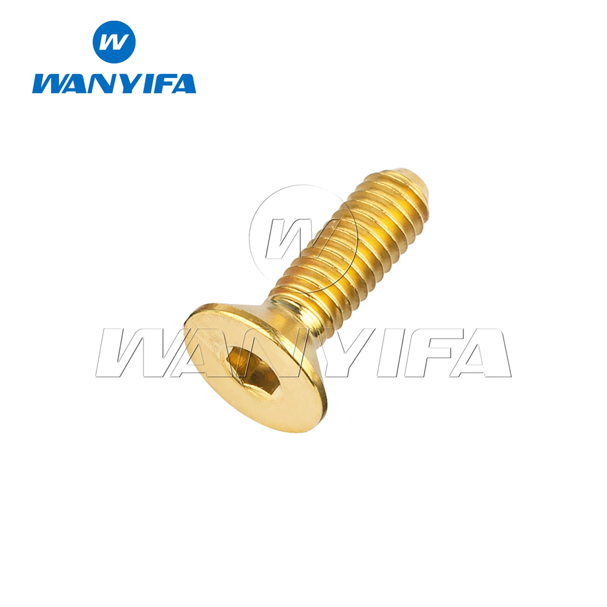Титан M4x12 мм, золотой, Wanyifa