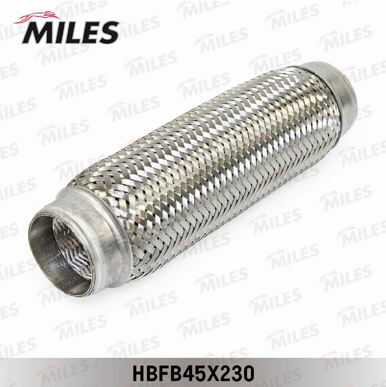 Труба гофрированная с внутренним плетением 45X230, MILES HBFB45X230