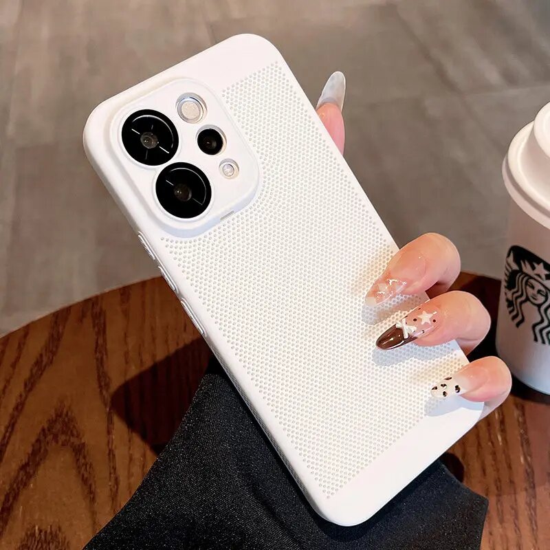 Чехол для VIVO V70 S50, модный цветной чехол с теплоотводом, приятный на Белый, white, VIVO V70