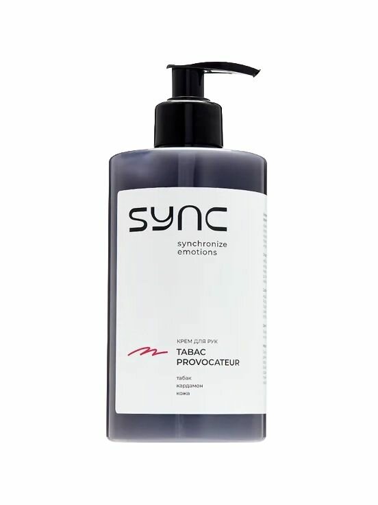 Парфюмированный увлажняющий крем для тела и рук SYNC Tobacco, cardamom, leather