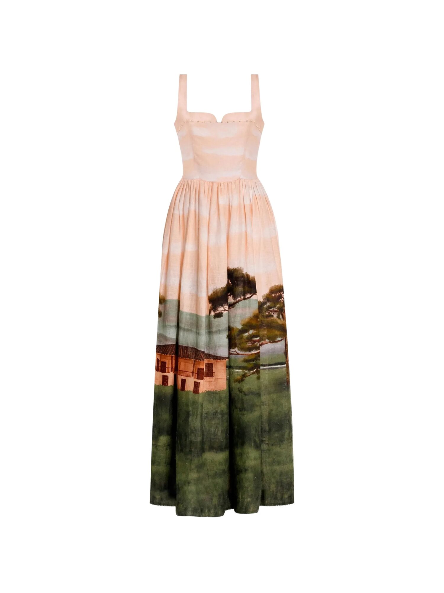 Платье Jaspe scenic-print maxi dress
