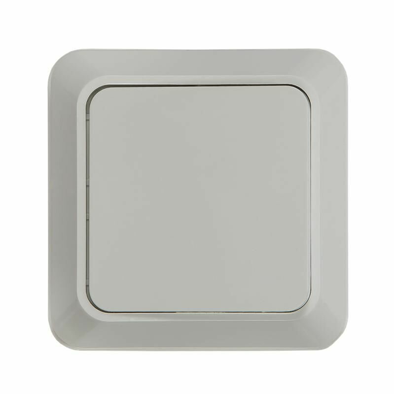 Выключатель 1-кл. ОП Bolleto 10А IP20 7021 бел. ASD / IN HOME 4680005959747