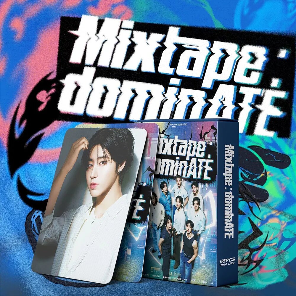 VOFIRROB STRAY KIDS Mixtape DominATE Альбом LOMO Карты 55 шт. 2025 SK KPOP ATE Мини Фотокарточки STRAYKIDS SKZOO Коллекционный постер SKZ Открытка