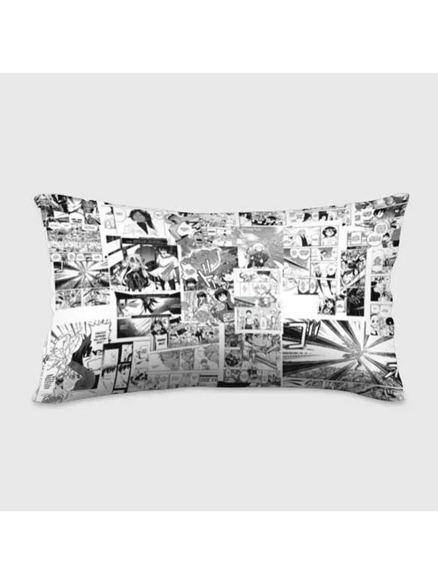 Manga monochrome pattern Подушка — фото 1