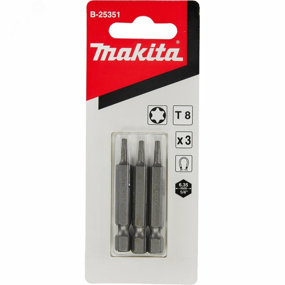 Насадка T8, 50 мм, E-form (MZ), 3 шт. Makita B-25351