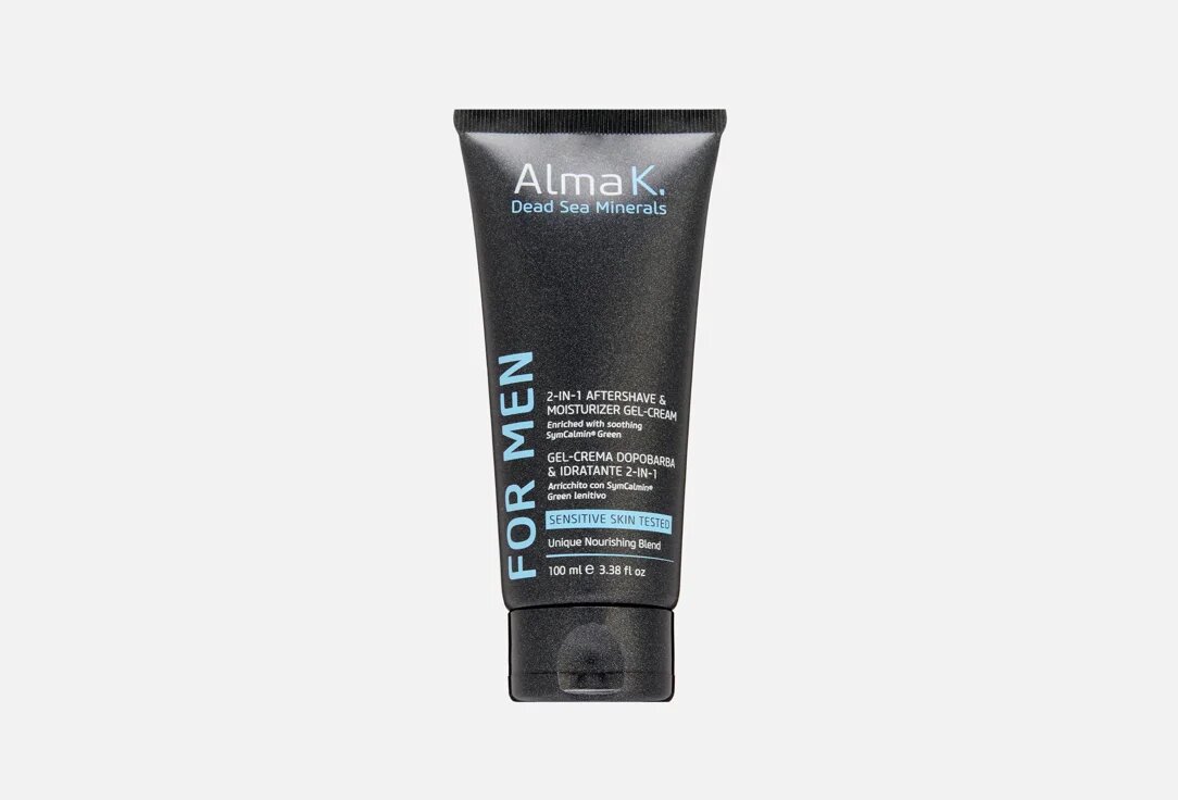 Alma K. FOR MEN 2-IN-1 AFTERSHAVE & MOISTURIZER гель-крем после бритья 100 мл