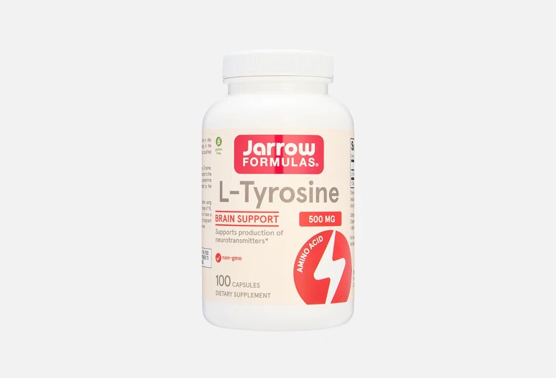 Jarrow Formulas 500 мг в капсулах L-тирозин 100 шт