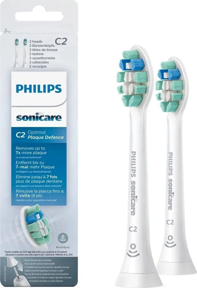Philips Sonicare C2 Optimal Plaque Defence Насадки для бережного удаления налёта