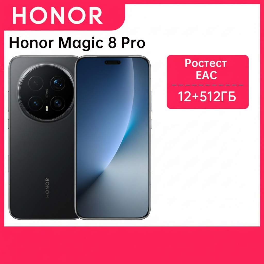Смартфон Honor Magic8 Pro, 12/512ГБ, global