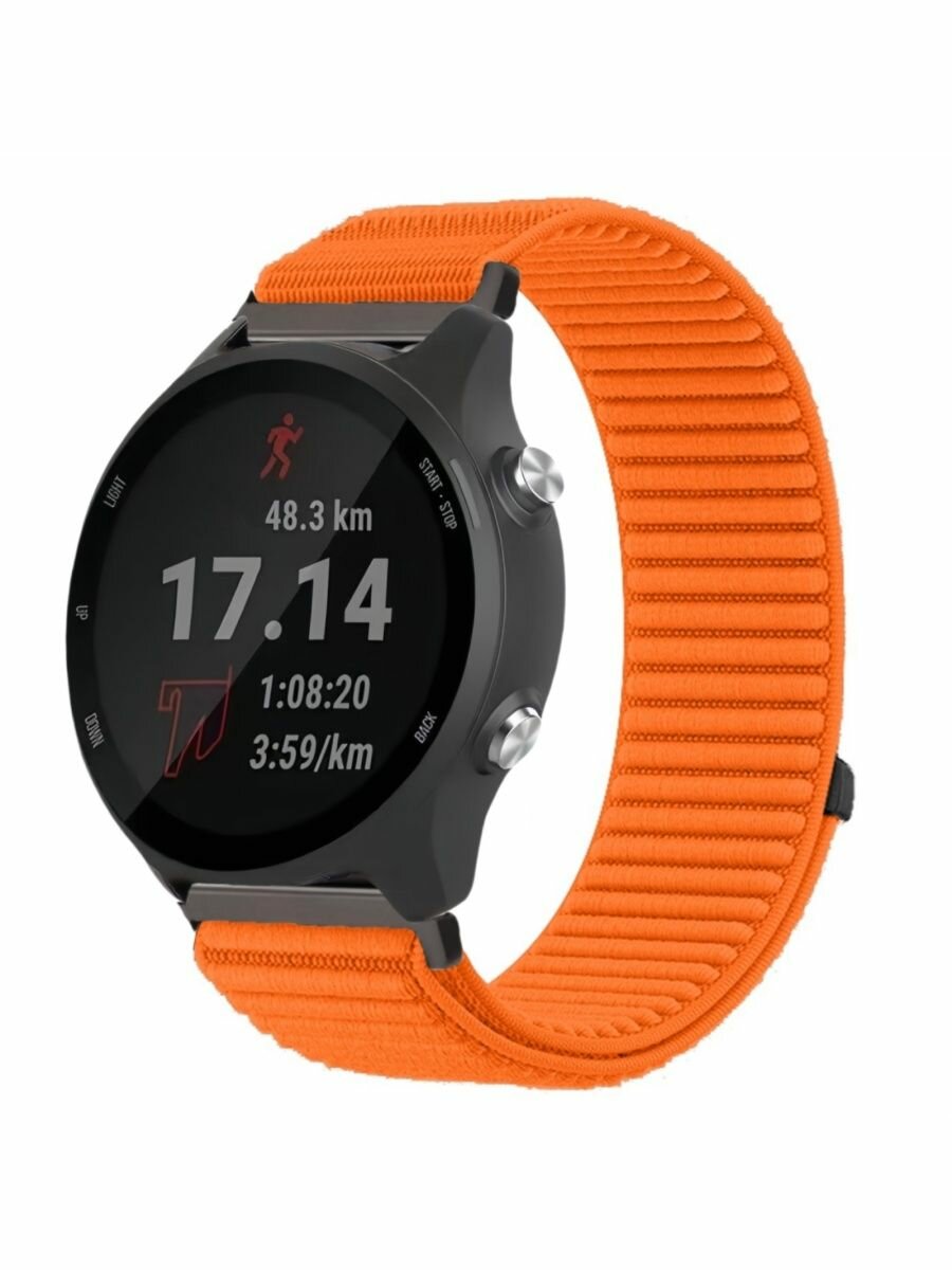 Нейлоновый ремешок для 20мм смарт-часов Garmin Forerunner 570 42мм, 245/ 645/ 165 и 245/ 645/ 165 Music, Forerunner 158/ 55, модный спортивный стиль, Trail Loop