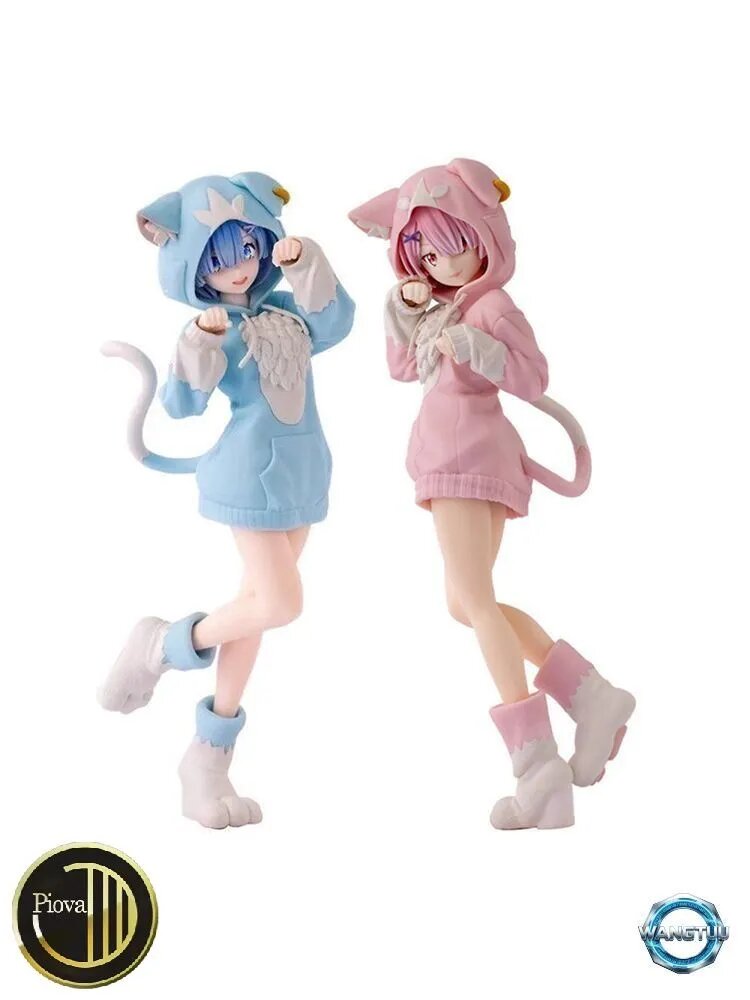Фигурка Re: Zero Жизнь с нуля в альтернативном мире Рам и Рем / Rem and Ram figure(21.5см,2шт)