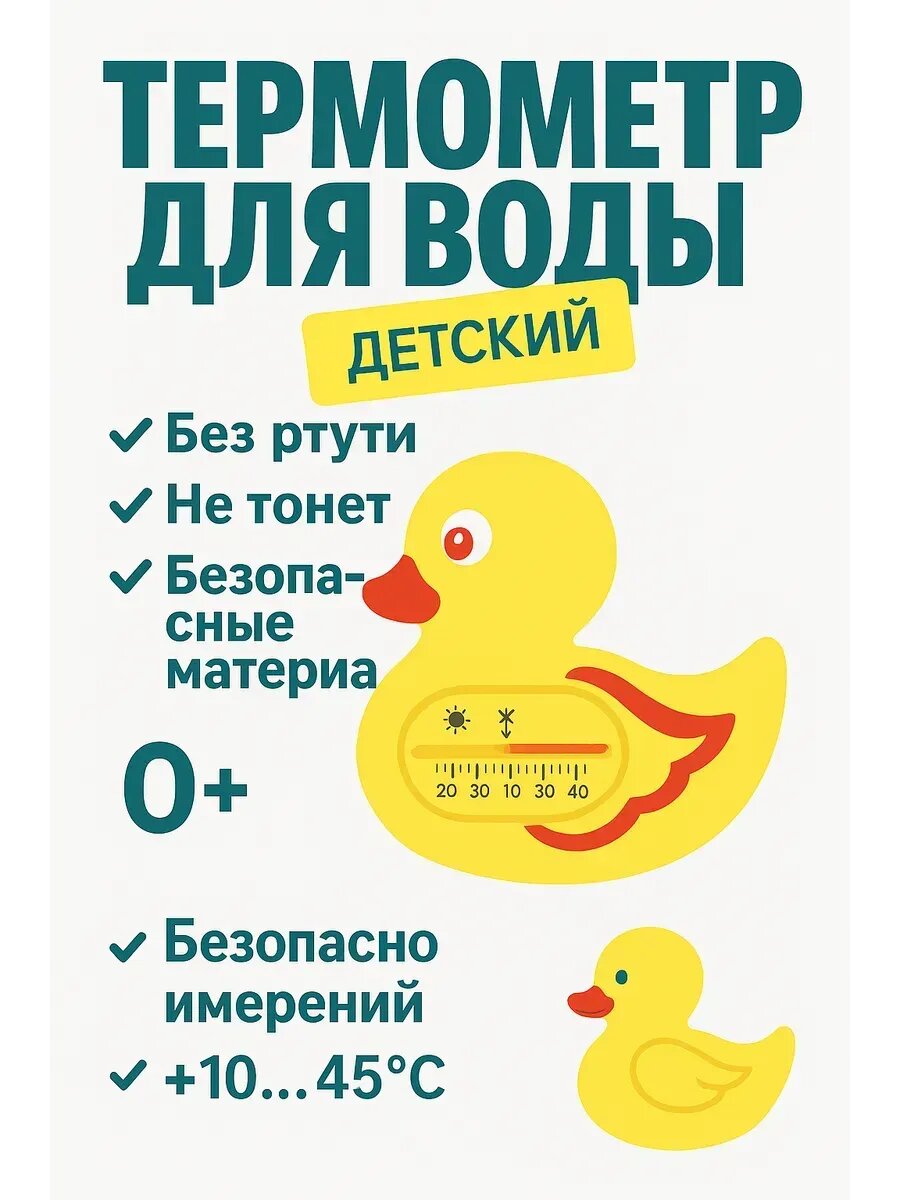 Термометр для воды детский