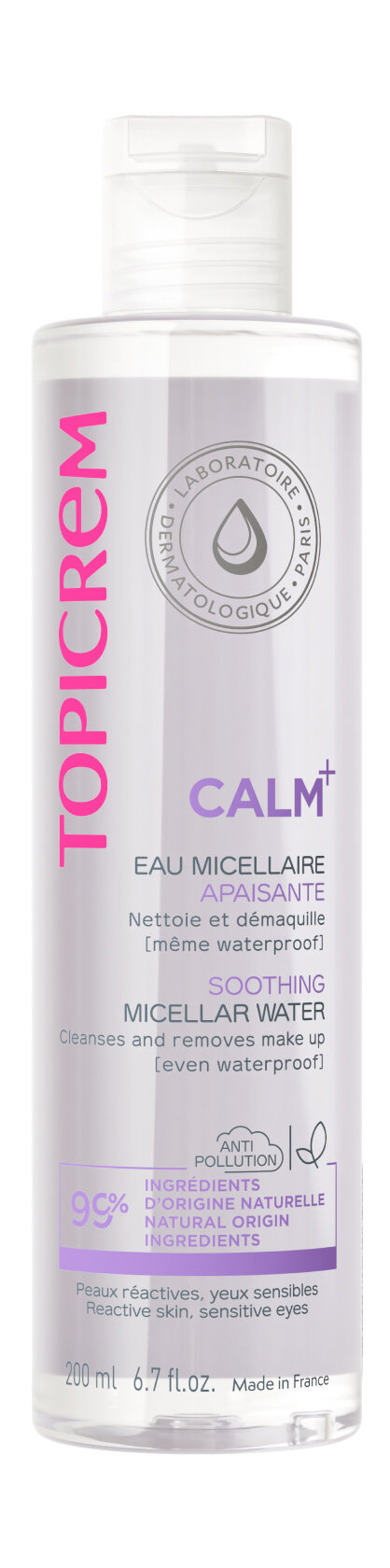TOPICREM Calm+ Мицеллярная вода успокаивающая, 200 мл