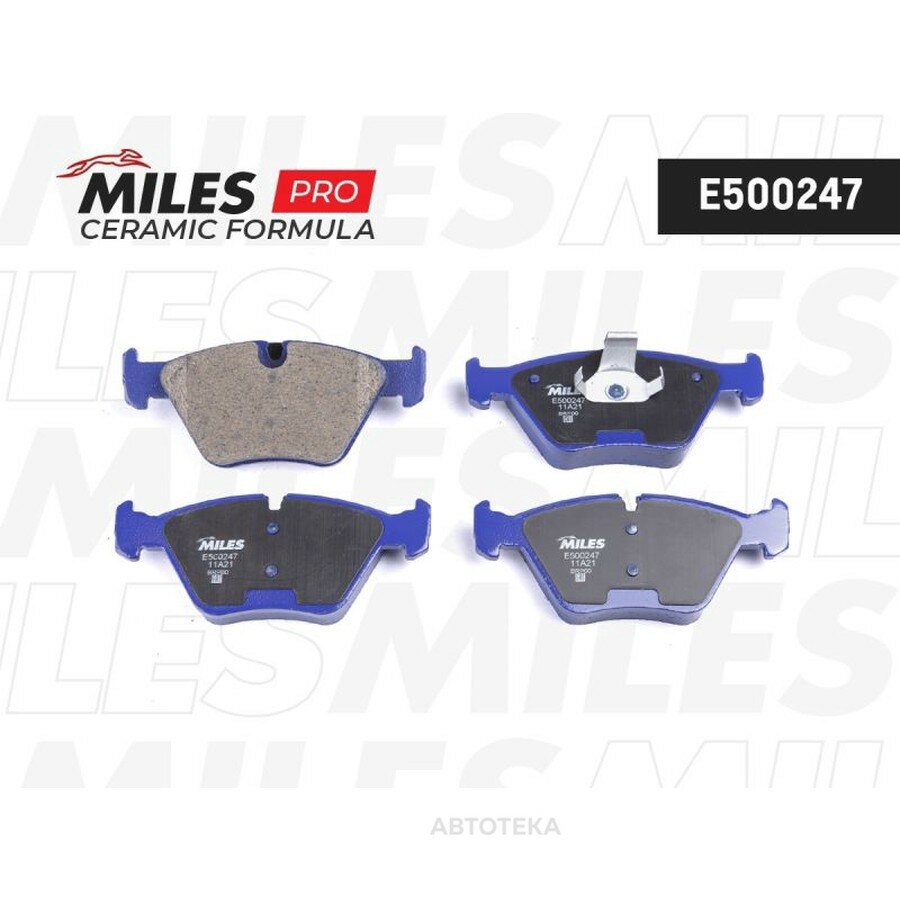 Колодки тормозные BMW E46 99-05/E83 04- передние Ceramic MILES E500247