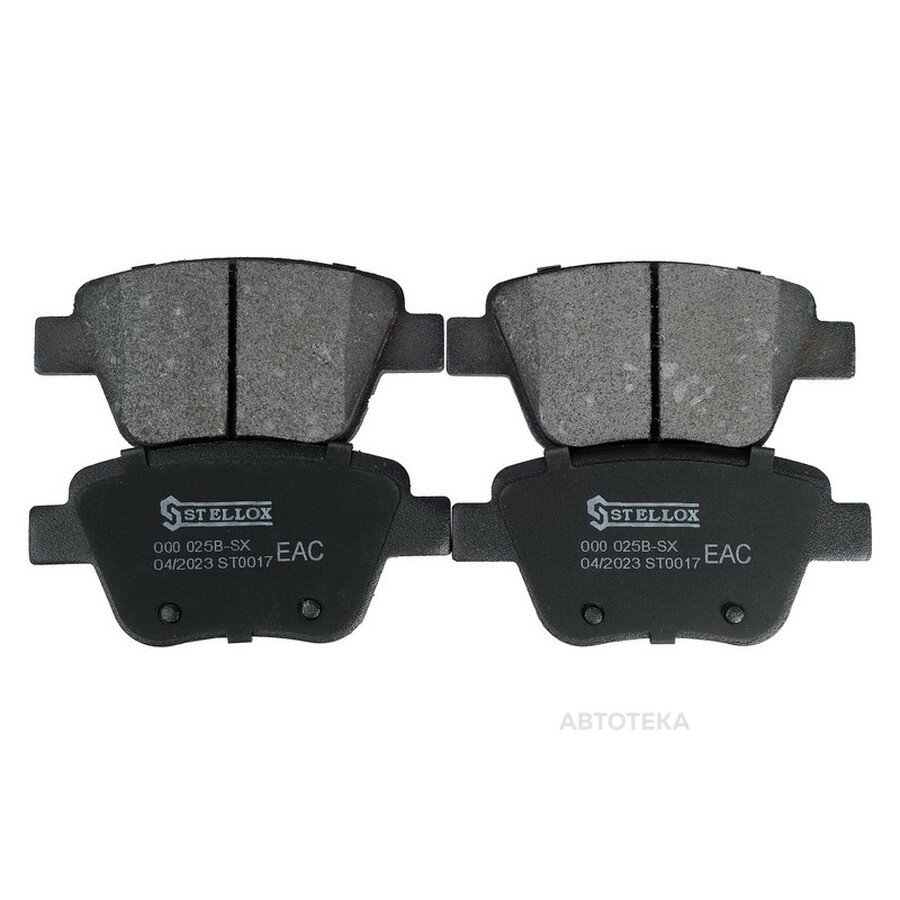 Колодки дисковые задн. (с антискрип. пластинами) STELLOX 000025BSX AUDI A3, VW Golf, SKODA Superb 1.2-3.2 08>