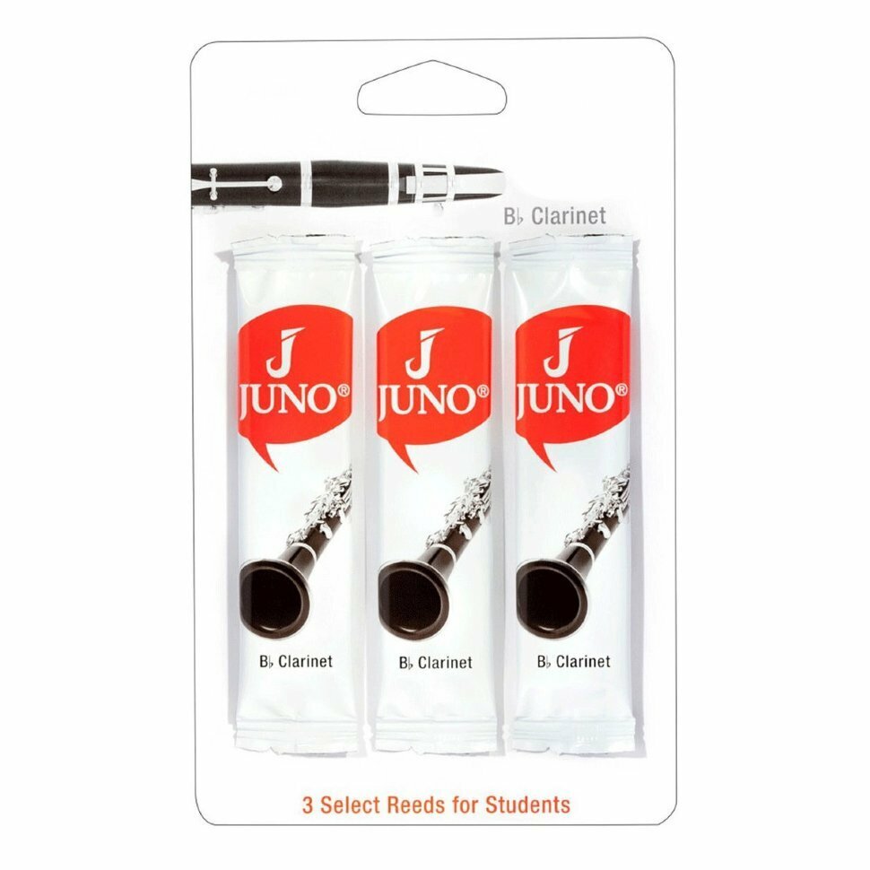 Vandoren JCR312/3 - Трость для бас-кларнета (№ 2), серия JUNO, студенческая модель, упаковка 3 штуки