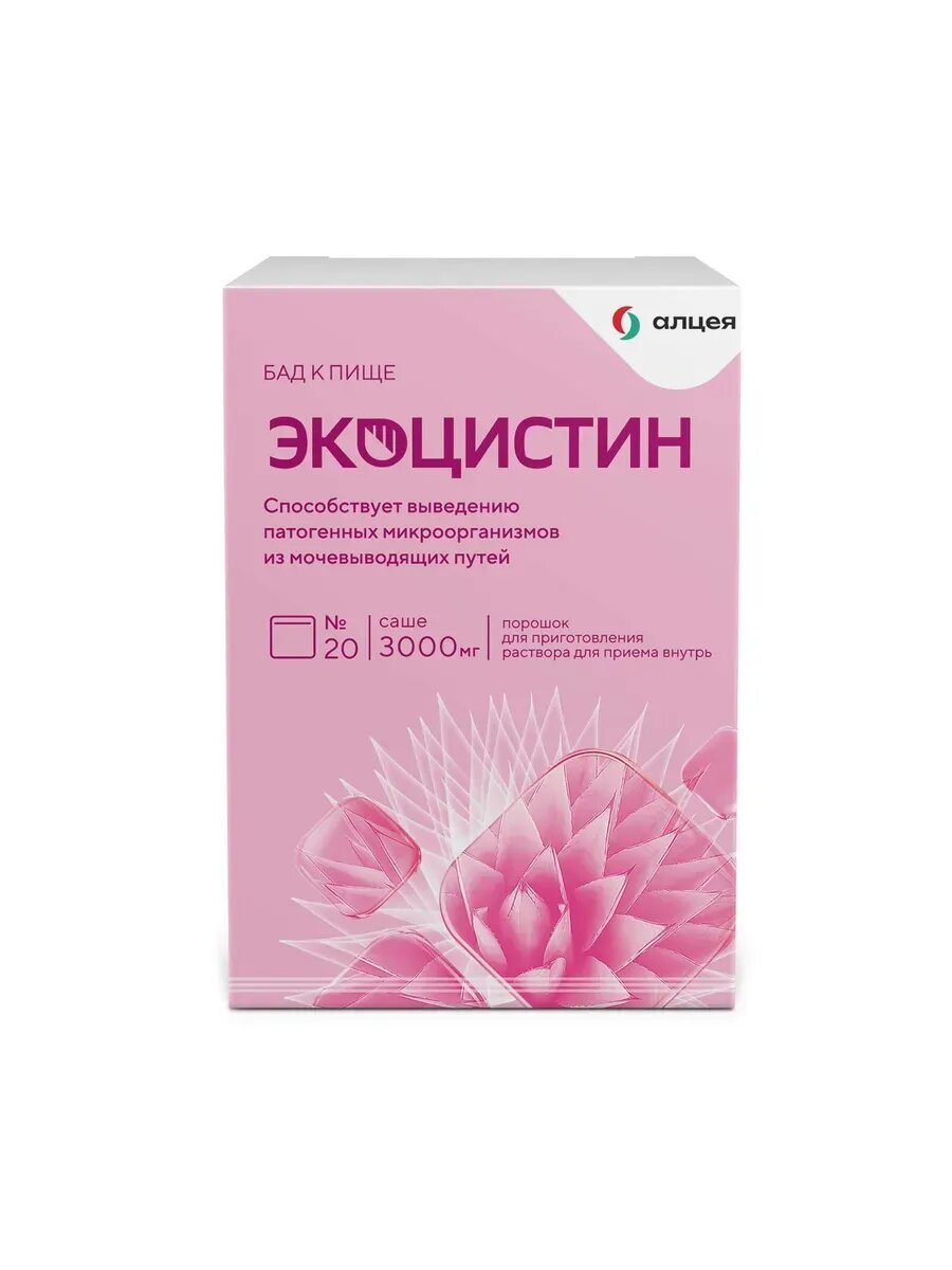 Экоцистин порошок приг. раствора приема 3000мг 20шт -1 уп.