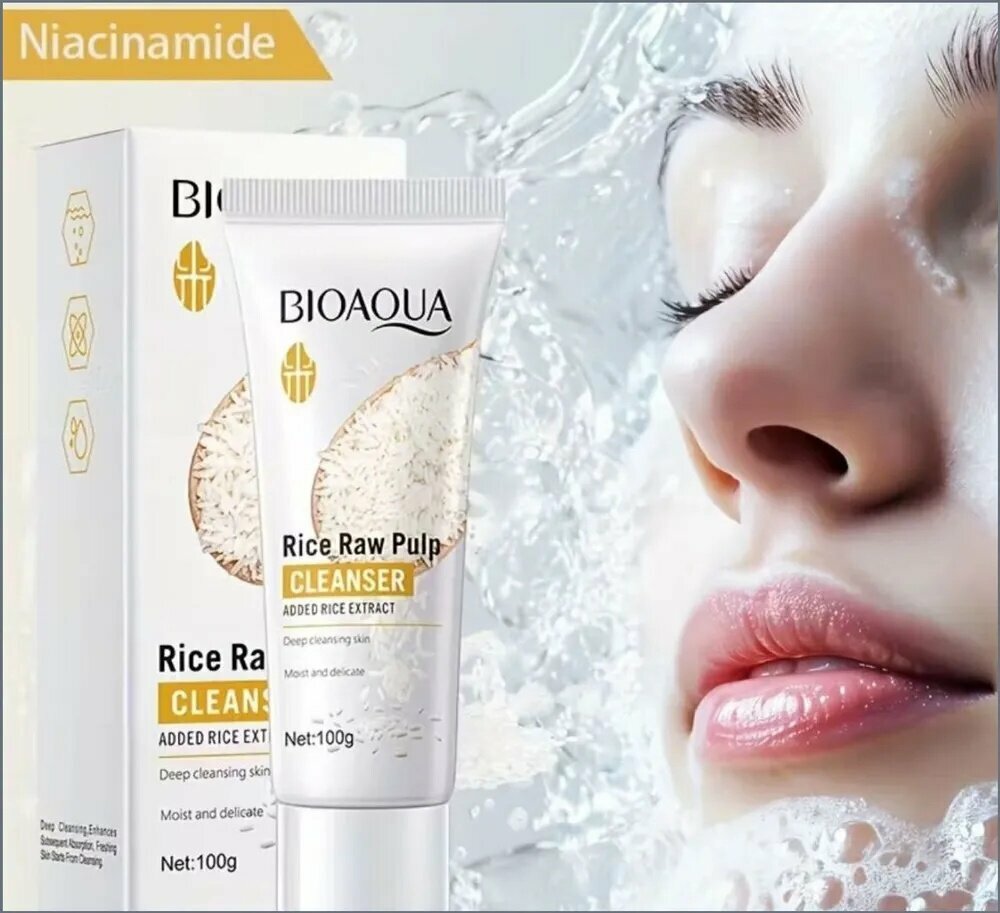 Пенка для умывания с экстрактом риса очищающая 100г
