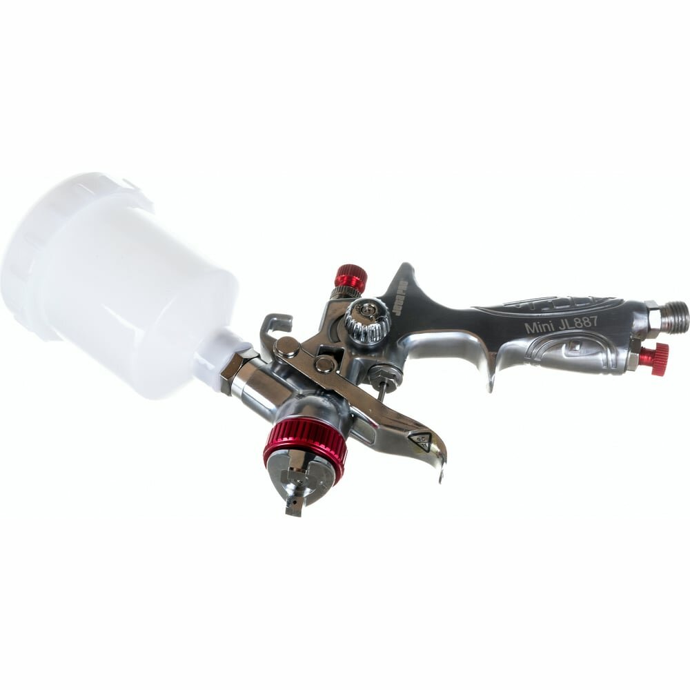 Мини-краскопульт Jeta PRO Mini JL887 HVLP, JMJ87 сопло 1.2 мм, верхний пластиковый бачок 0.125 л Mini JL887/12 HVLP