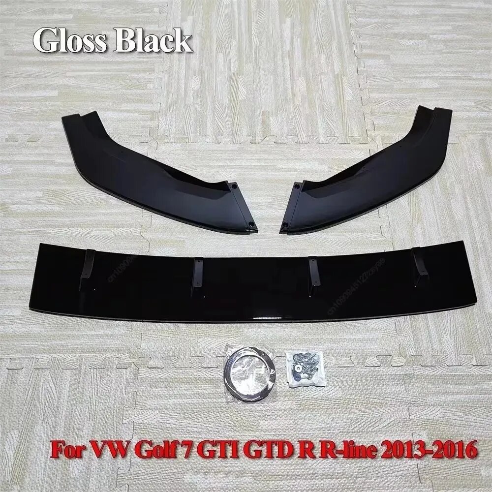 Спойлер для VW Golf 7 GTI GTD R R-line Gloss Black