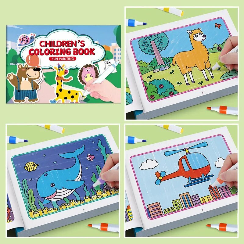 Детская книжка-раскраска "Граффити" Little Bear Version