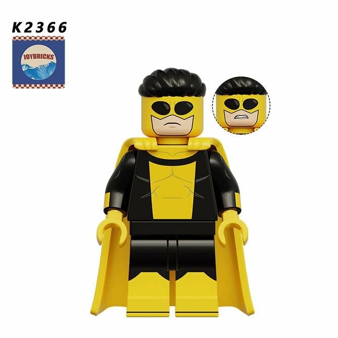 Сборные минифигурки-конструктор Invincible (Неуязвимый) набор: Злой Марк и Всемогущий Марк, совместимые с Лего, неоригинальные аналоги.