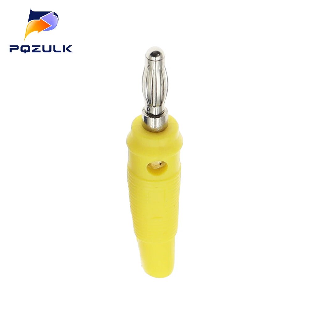PQZULK 4MM Banana plug кабели из меди Желтый, Желтый