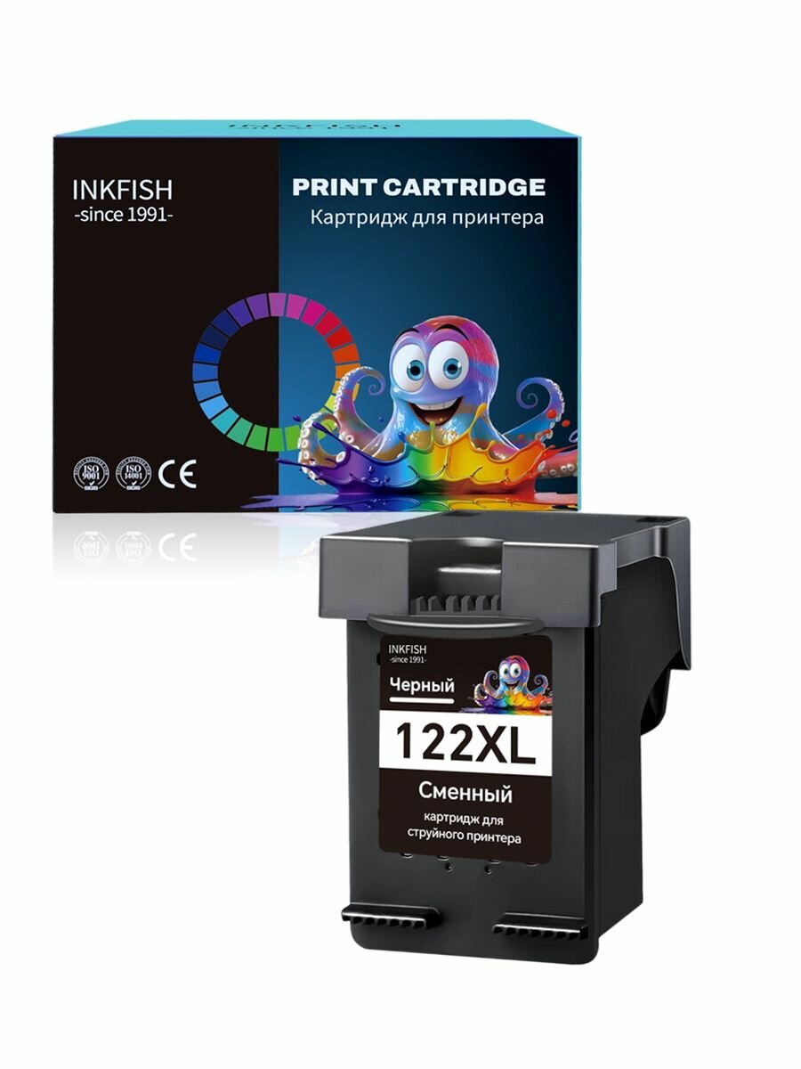 Черный картридж 122 XL для принтера HP DeskJet 1050A 2050A 3050A